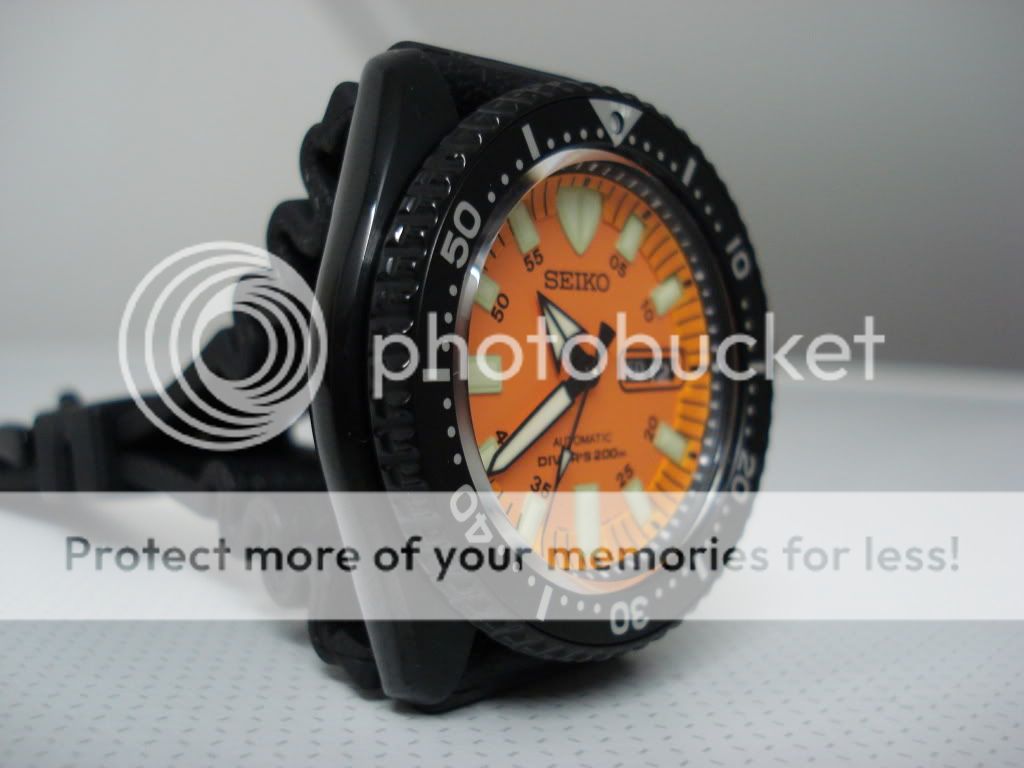 FS: Black DLC Seiko SKX007 with orange Monster dial ($315,- incl ...